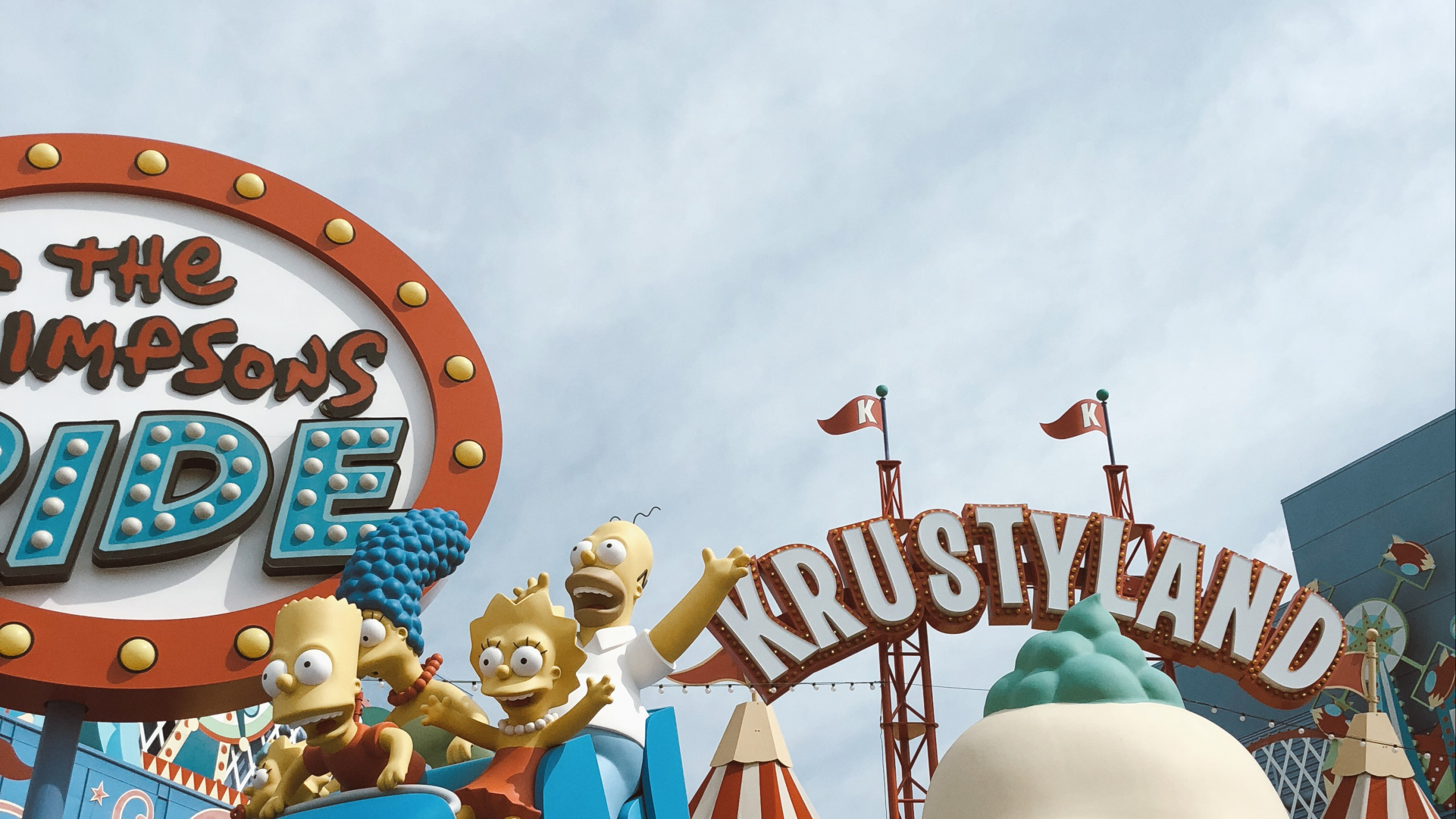 Wallpaper The Simpsons, Simpsons Ride, Tourist Attraction, Walt Disney ...