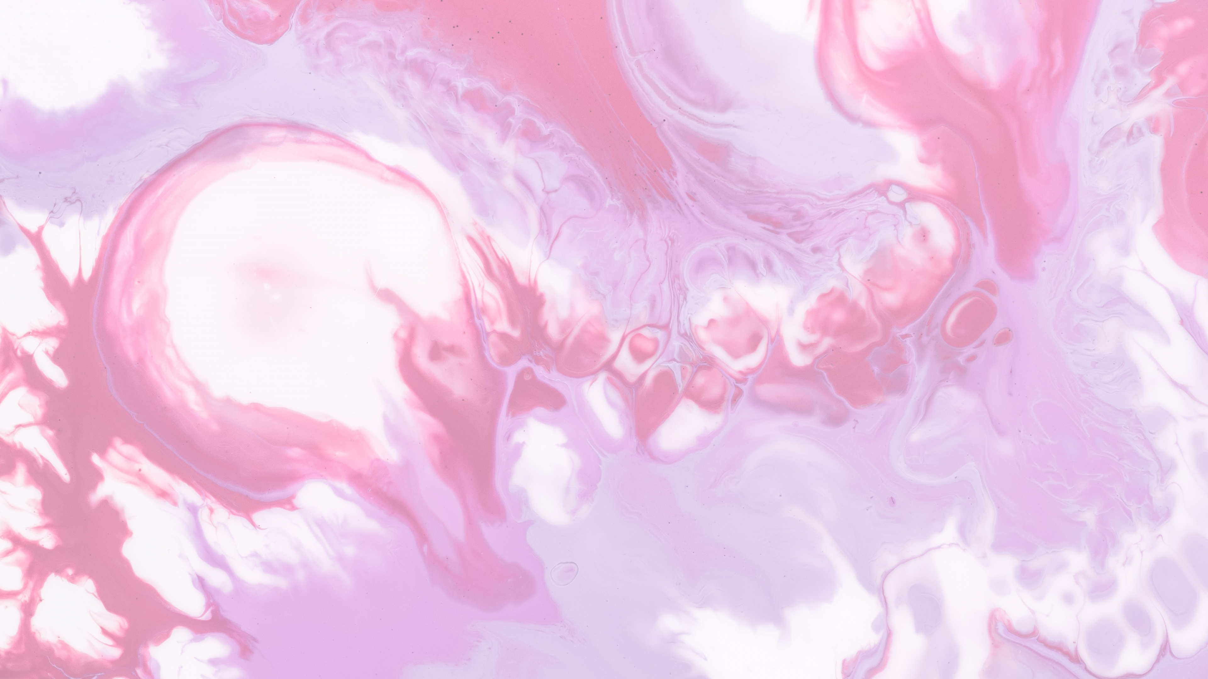 Wallpaper Pink and White Abstract Painting, 4K Ultra HD Background ...