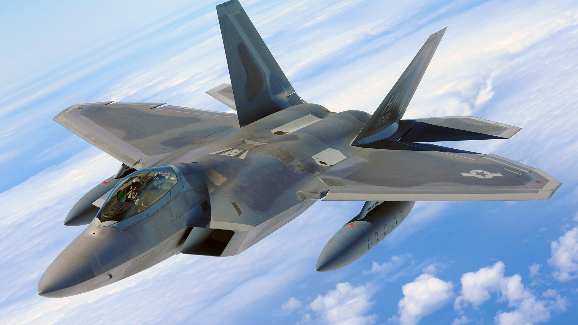 Wallpaper Gray Fighter Jet Flying in The Sky During Daytime, Full HD ...