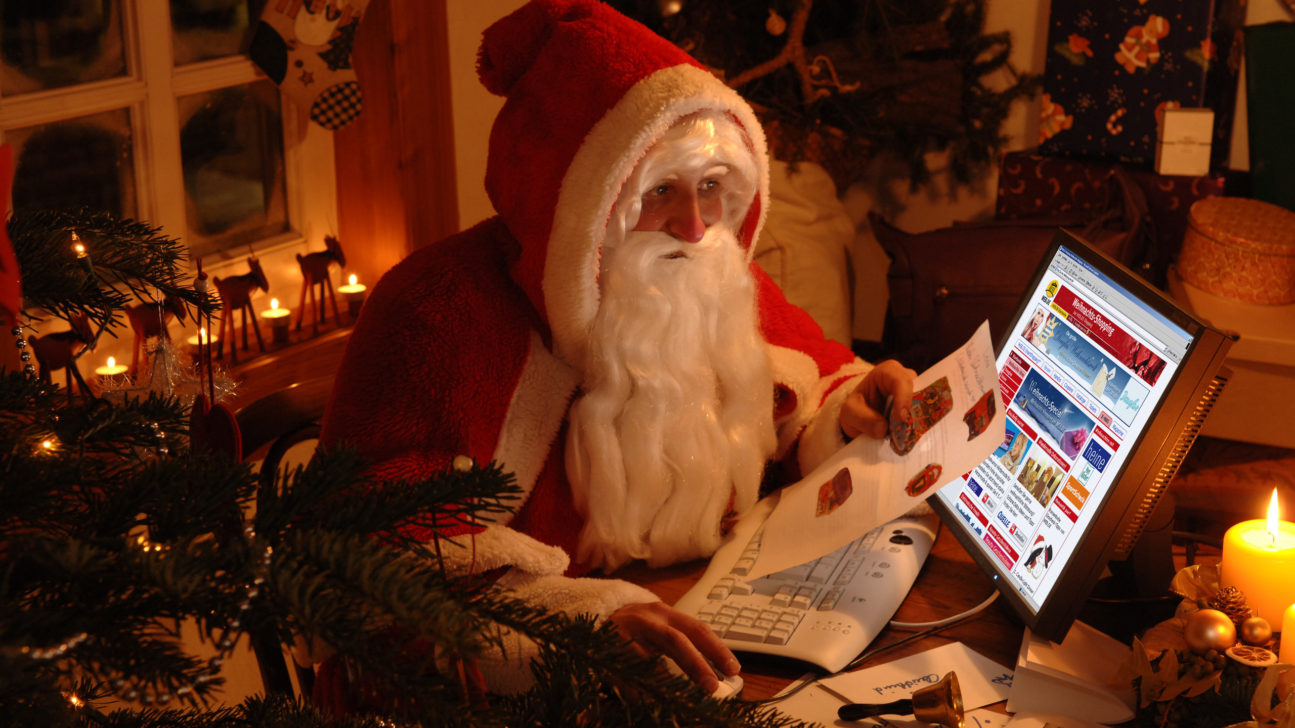 Wallpaper Santa Claus, Christmas, Holiday, Event, Tradition, Background ...