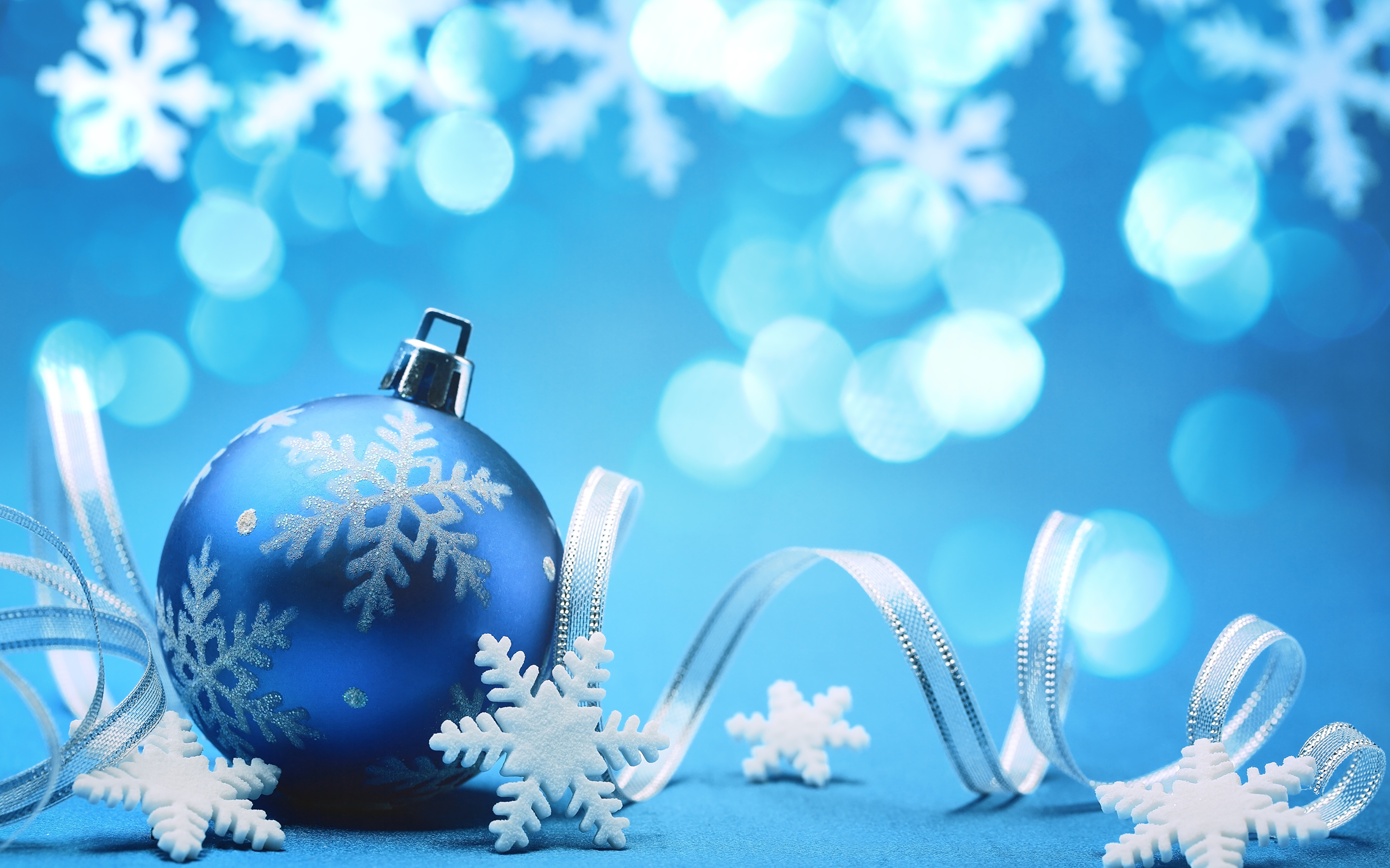 Light Blue Christmas Wallpaper