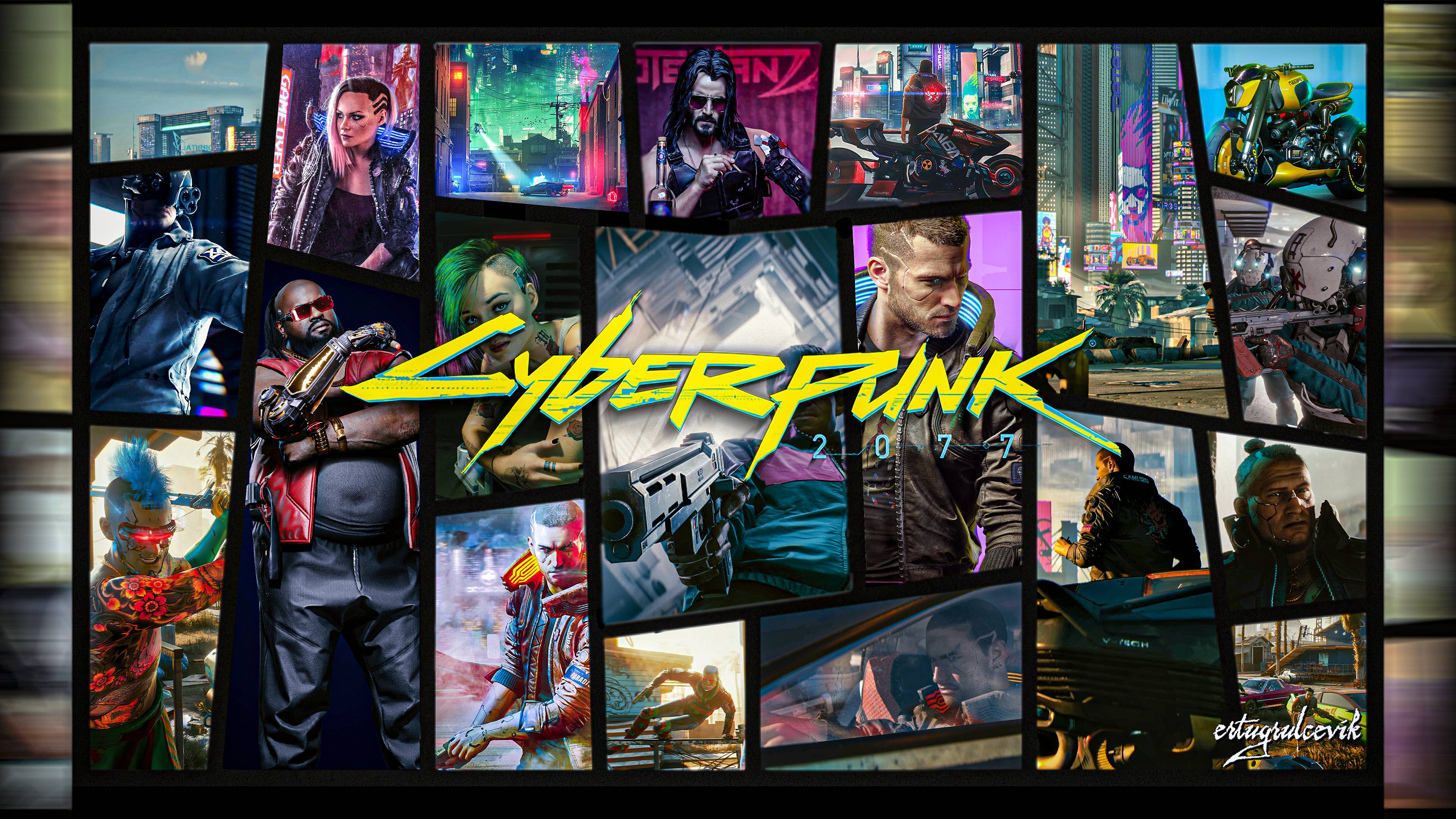Wallpaper Cyberpunk, Cyberpunk 2077, Cyberpunk 2020, Collage, Grand ...