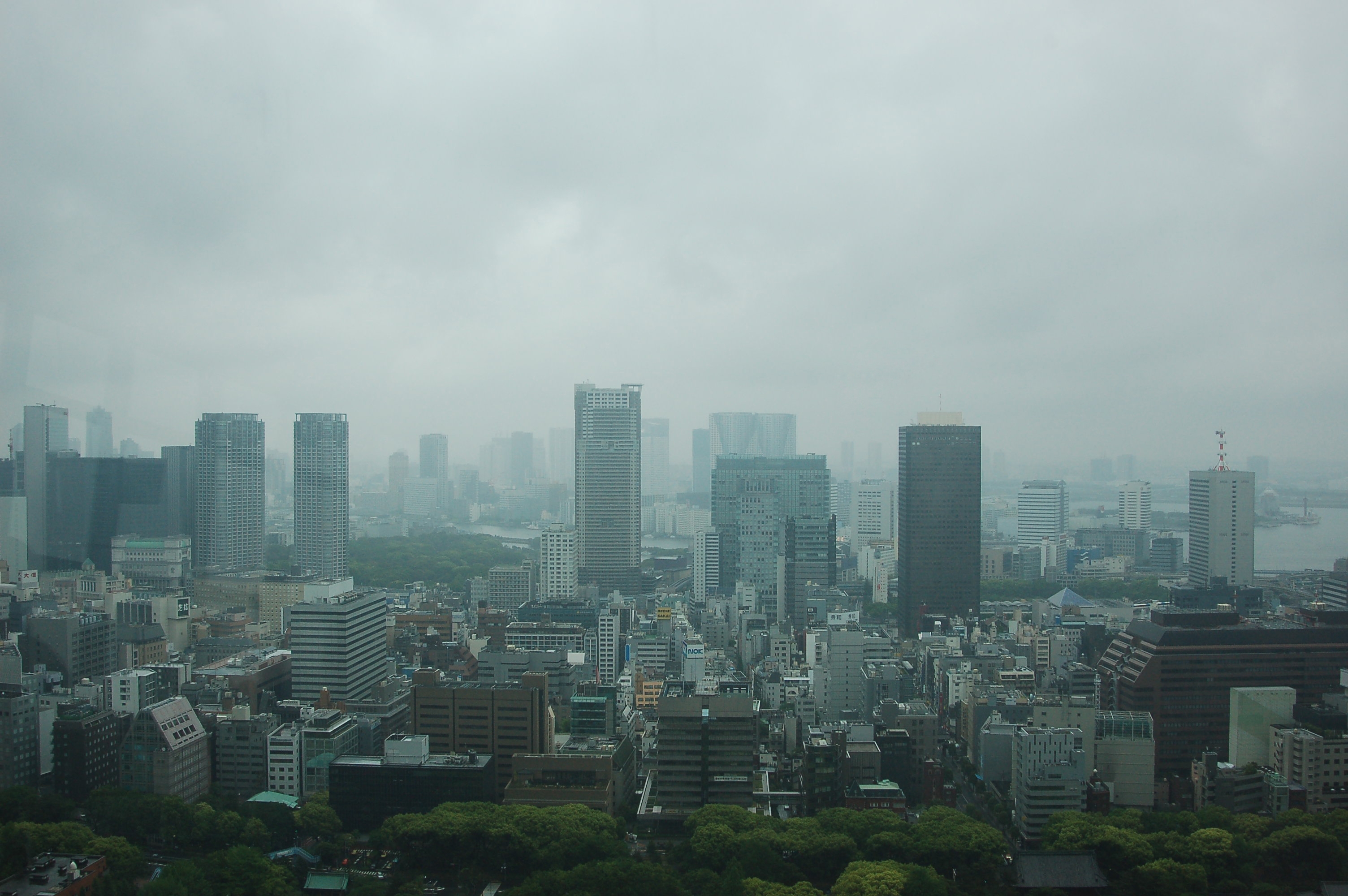 Wallpaper City Buildings Under White Sky During Daytime, Background ...