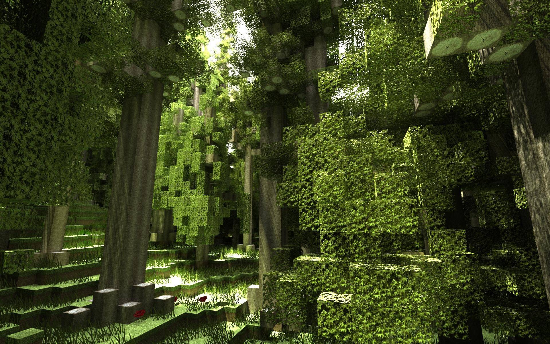 Wallpaper Minecraft, Vegetation, Nature, Tree, Green, Background ...