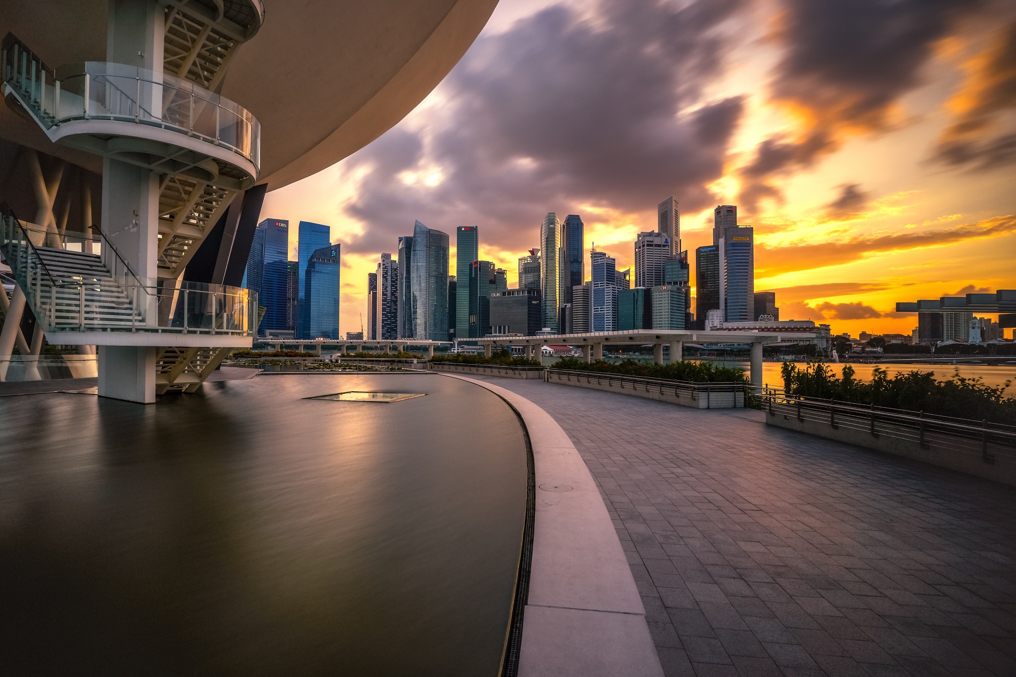 Wallpaper City Skyline Under Cloudy Sky During Daytime, Background ...