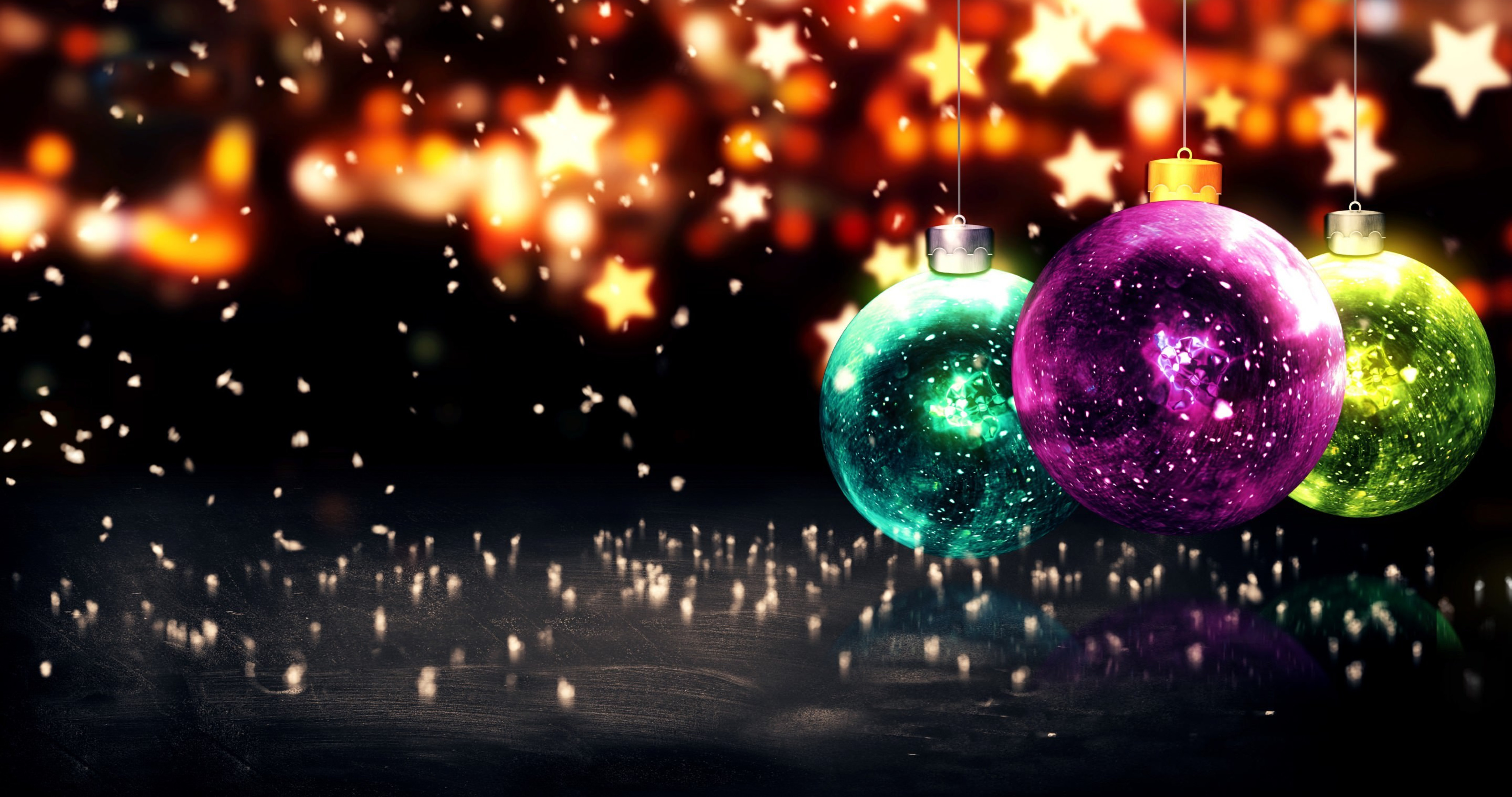 Wallpaper Christmas Day, Space, Christmas Decoration, Night, World ...