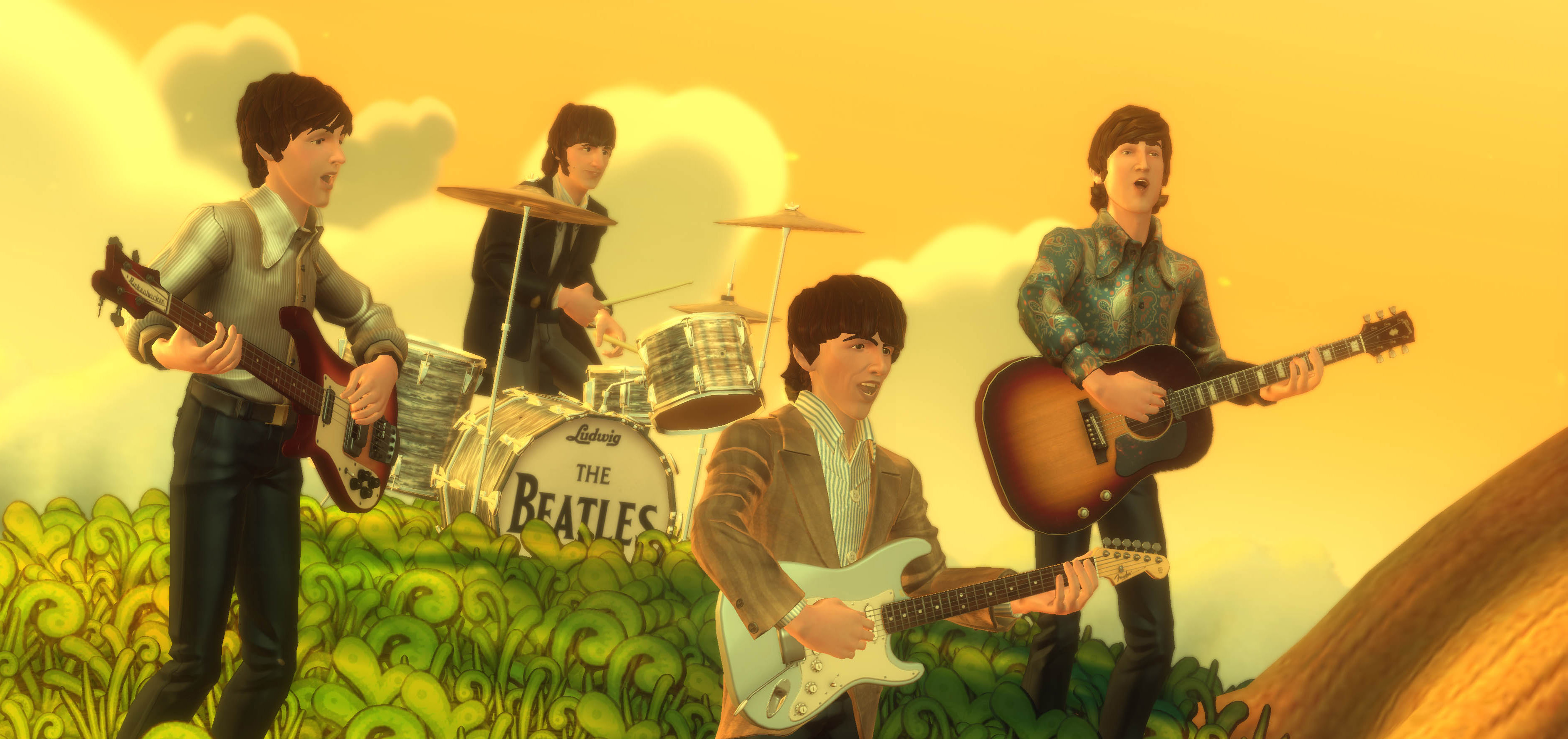 The Beatles Rock Band Wallpaper