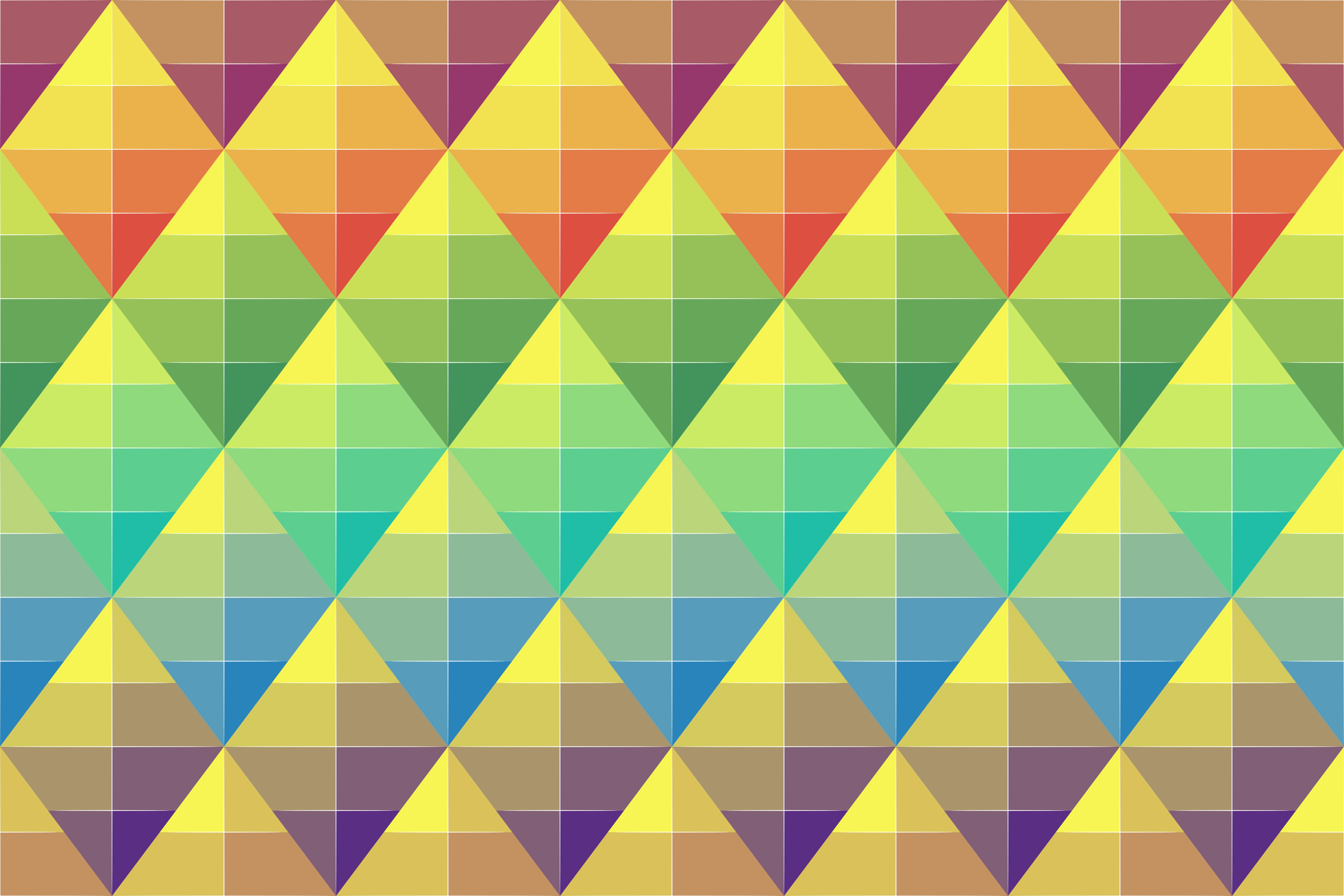 yellow triangle pattern