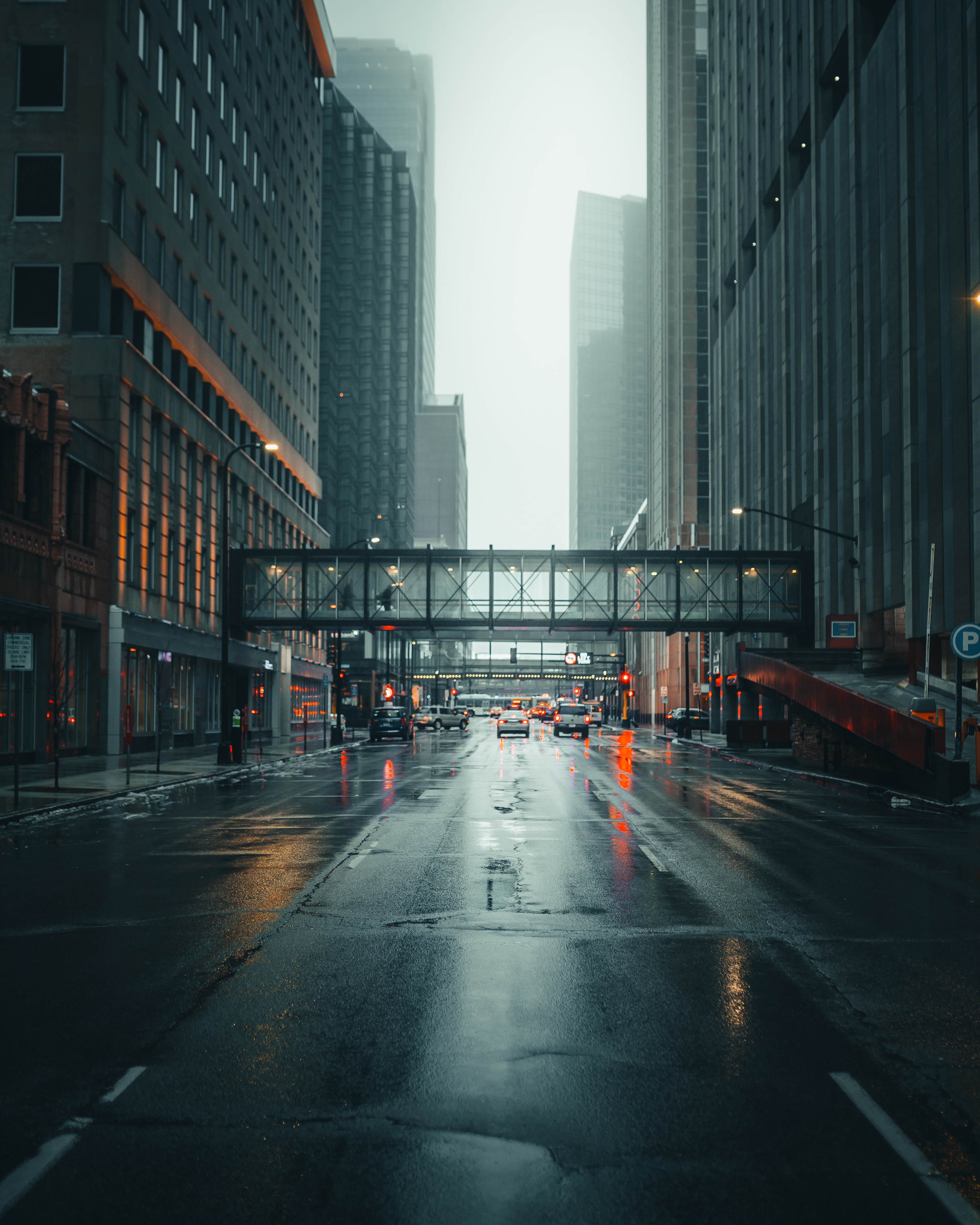 City Street Background Daytime