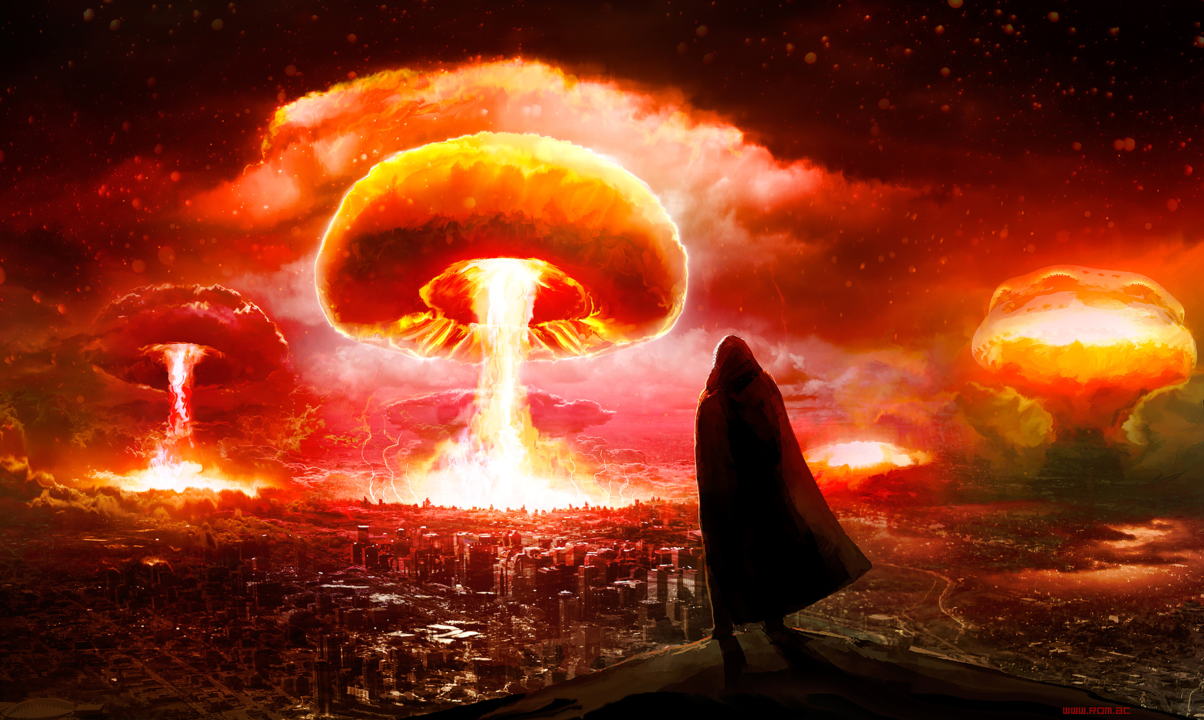mushroom cloud explosion wallpaper
