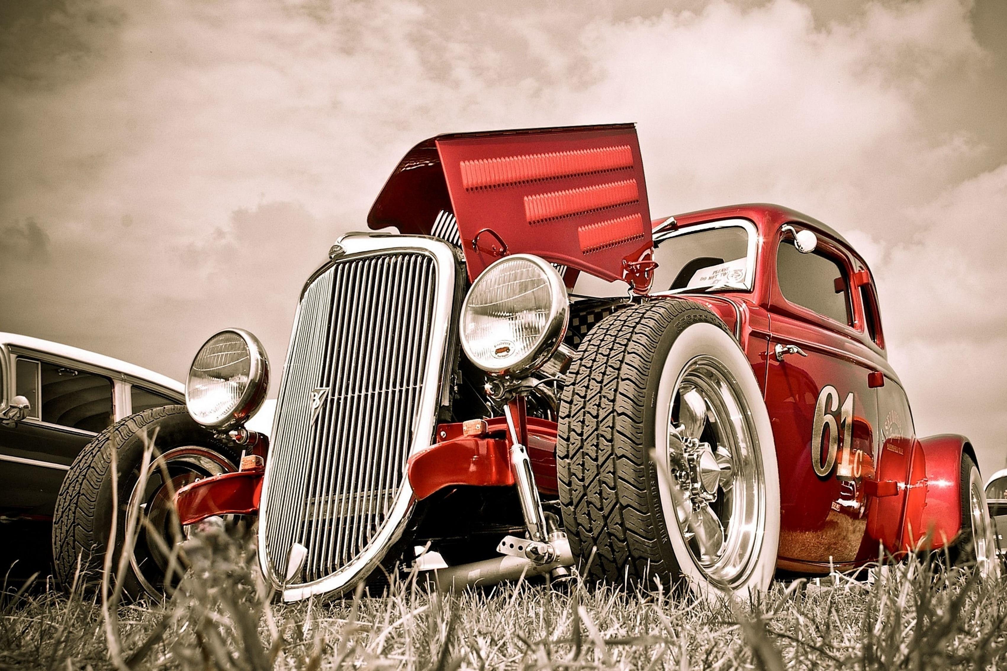 Kostenlose Hintergrundbilder Rot-silberner Oldtimer Vintage, Bilder Für Ihren Desktop Und Fotos