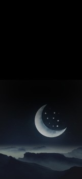 Wallpaper Half Moon, Moon, Lunar Eclipse, Jerete, Natural Environment ...