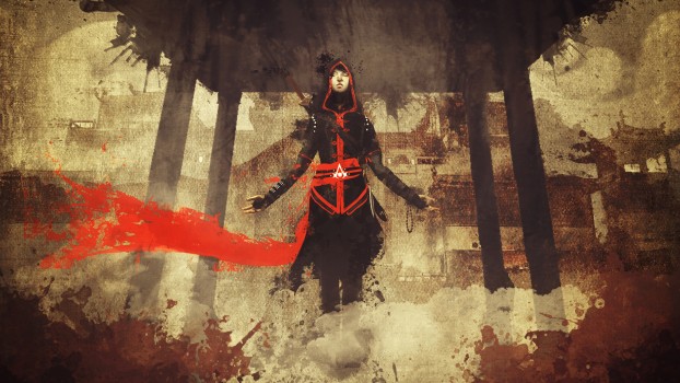 Wallpaper Red, Art, Assassins Creed Chronicles China, Darkness ...