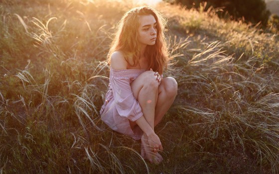Wallpaper Beauty, Red Hair, Plant, Light, Leg, Background - Download ...