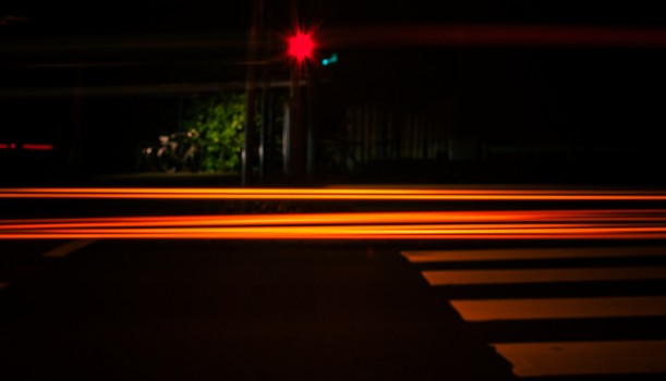 Wallpaper Red Light on The Road During Night Time, Background ...
