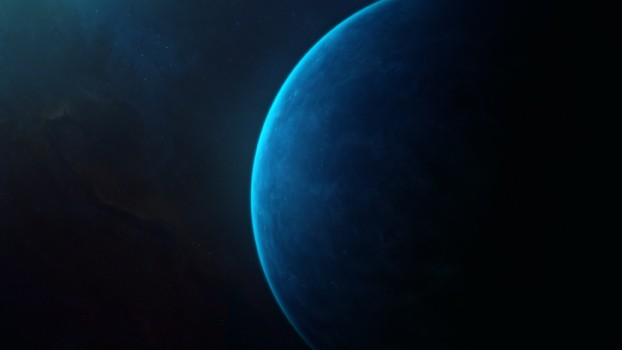 Wallpaper Blue Moon in The Sky, Background - Download Free Image