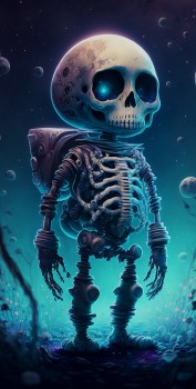 Wallpaper Skeleton, Water, Marine Biology, Blue, Liquid, Background ...