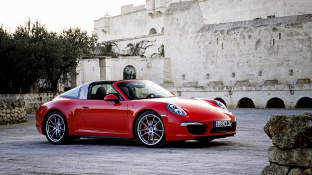 Wallpaper Red Ferrari 458 Italia Parked Near Gray Concrete Building ...